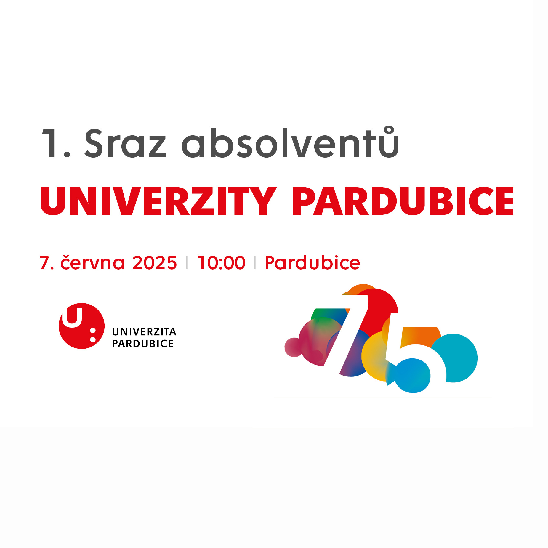 1. Sraz absolventů UPCE | Univerzita Pardubice